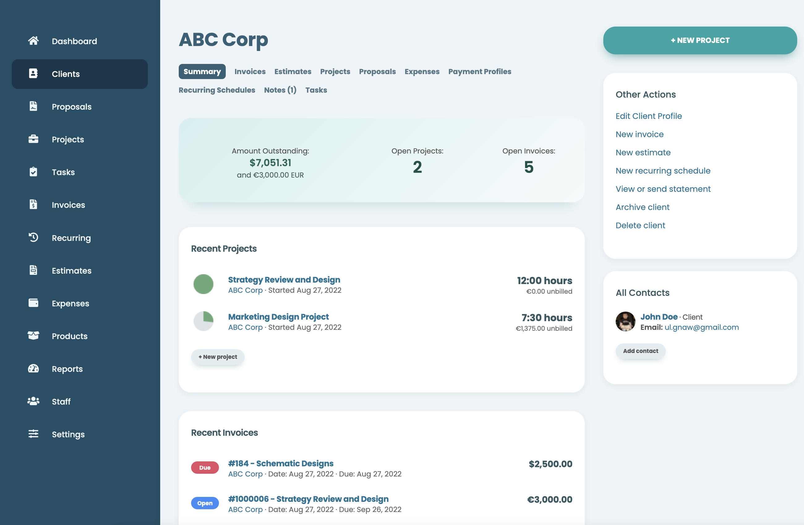 Clientary Features Tour